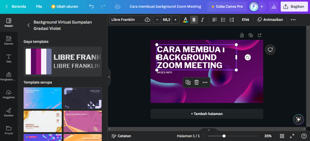 Ukuran Background Zoom Meeting - AKSES INFO